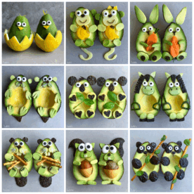 Cute Fruit Animals Roundup (Fun and Creative Food Art)