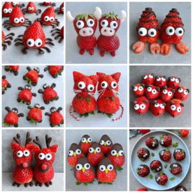 Cute Fruit Animals Roundup (Fun and Creative Food Art)