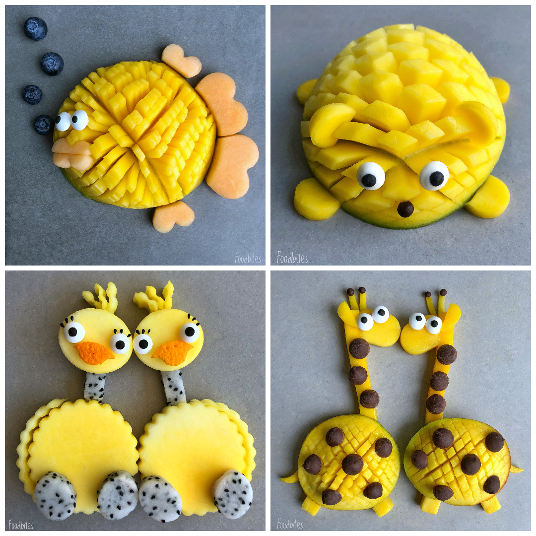 Cute Fruit Animals Roundup (Fun and Creative Food Art)
