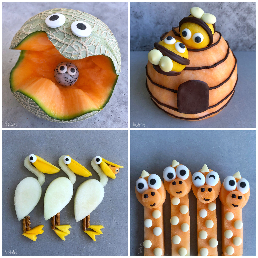 Cute Fruit Animals Roundup (Fun and Creative Food Art)