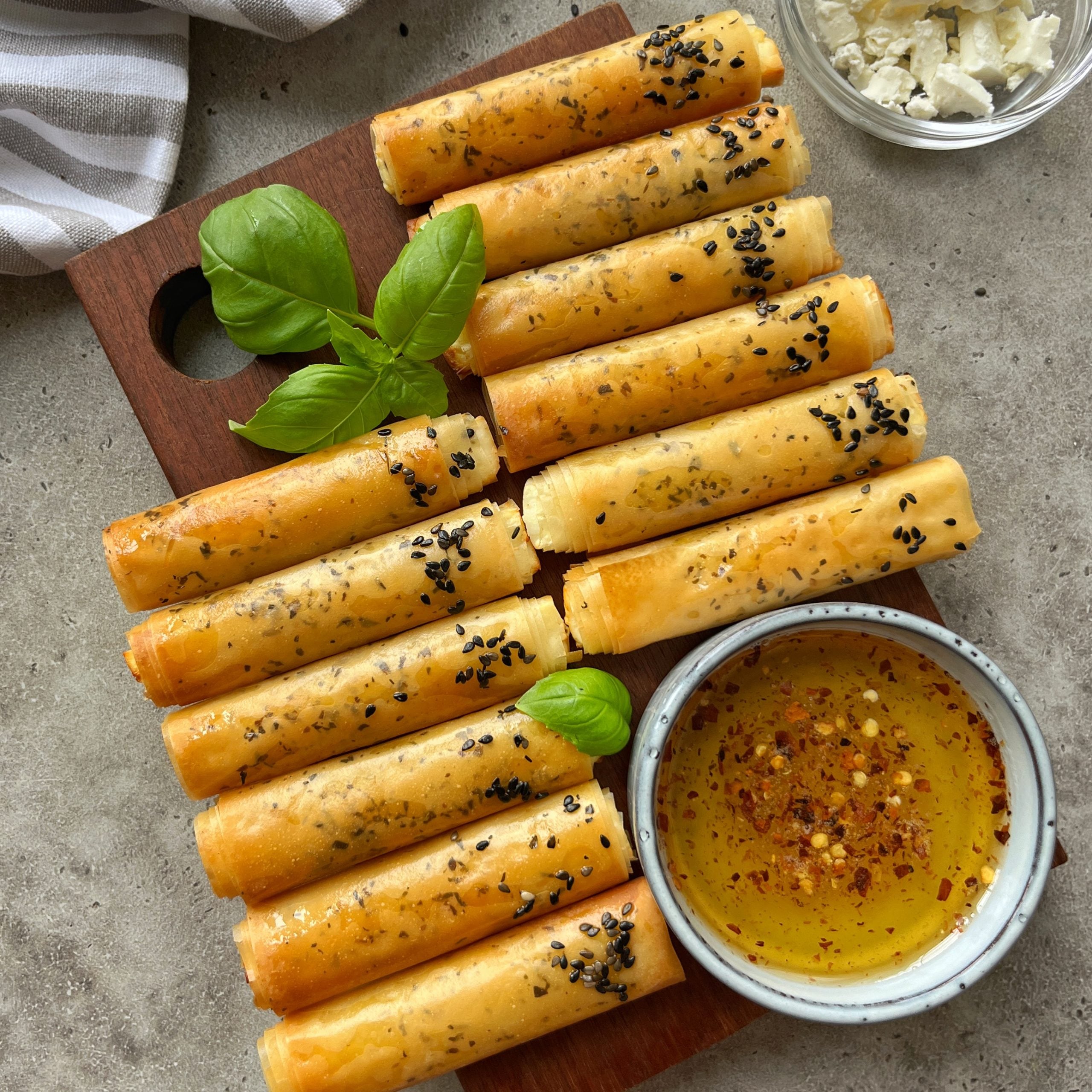 Crispy Phyllo Feta Fries (Easy Appetizer) - Foodbites