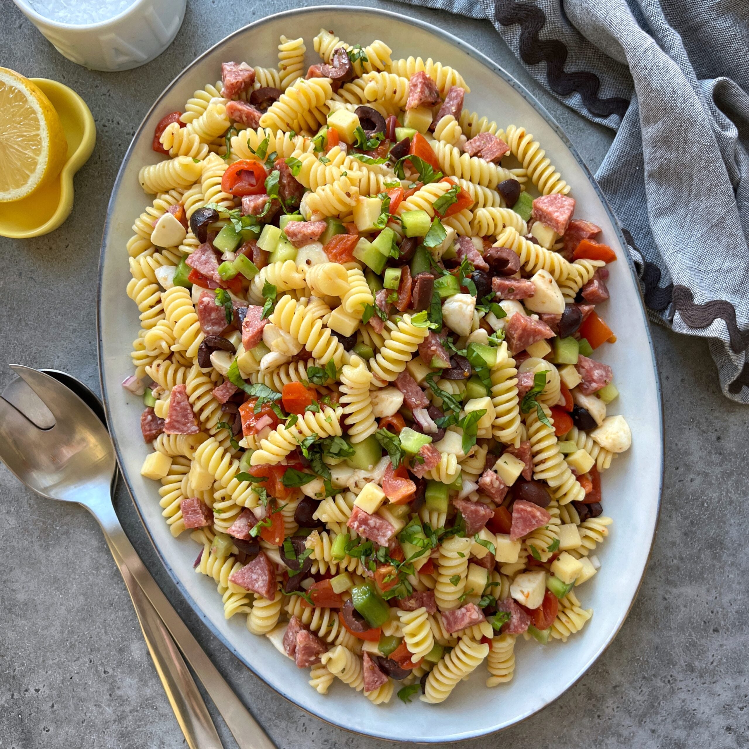 Cold Italian Pasta Salad (Easy Meal Prep or Dinner) - Foodbites